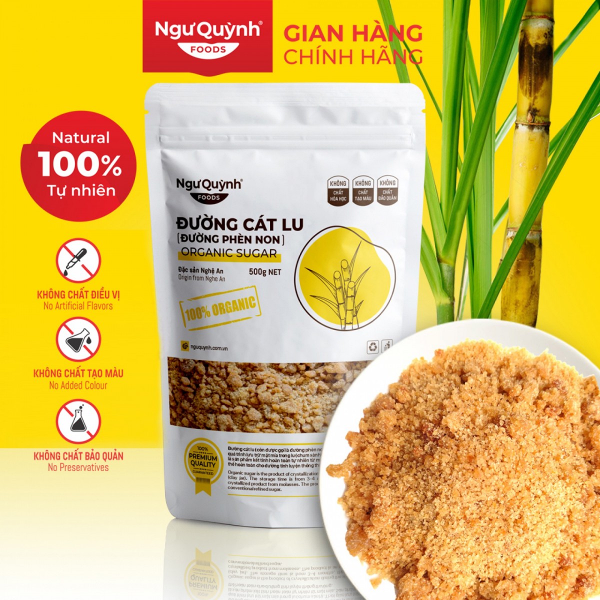 Đường Cát Lu (Đường Phèn Non) 100% Kết Tinh Tự Nhiên